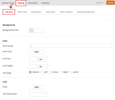 Infinite Posts • Themify