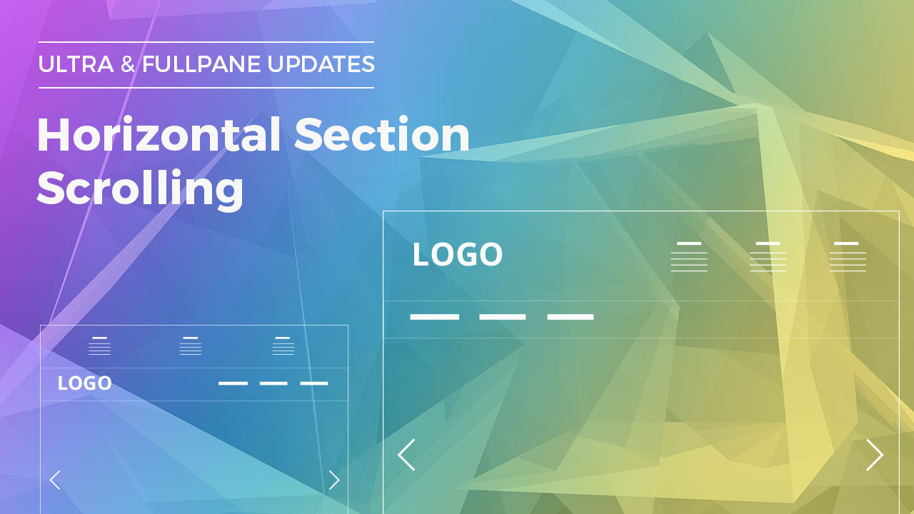 Horizontal Scrolling Now Available with Ultra and Fullpane • Themify