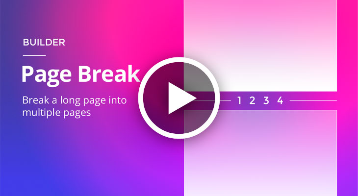 Page Break, A New Builder Feature! • Themify
